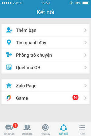 Accessing Zalo Chat Rooms on iPhone 6, 5s, 5, 4s, iPad, iOS
