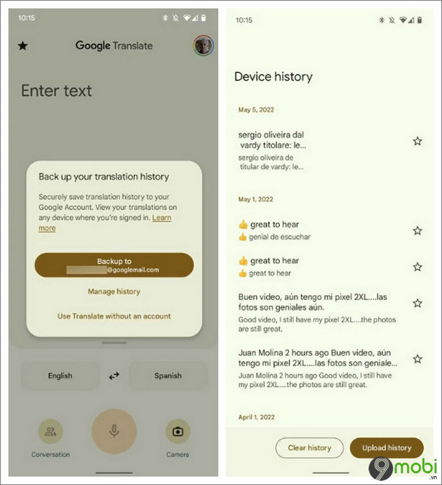Google Translate now offers the option to backup users' translation ...