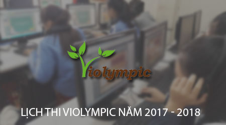 Schedule for Violympic Mathematics, English, Physics 2017 - 2018