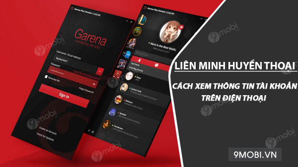 Discover your League of Legends account details using Garena: profile ...