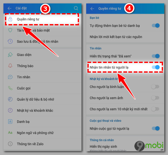 How to Block Messages from Strangers on Zalo