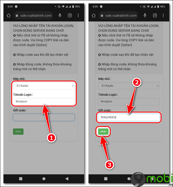 Compilation of the Latest Vua Hải Trình 3D Game Codes