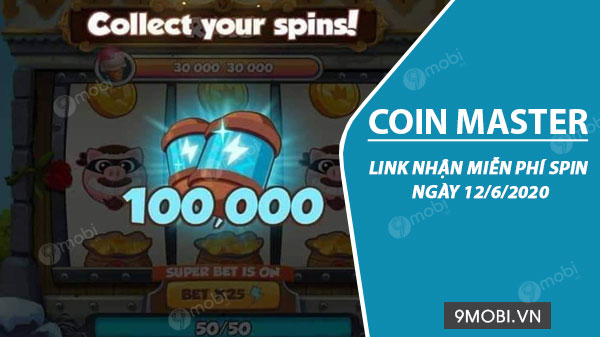 Get your hands on free Spin Coin Master on June 12, 2020