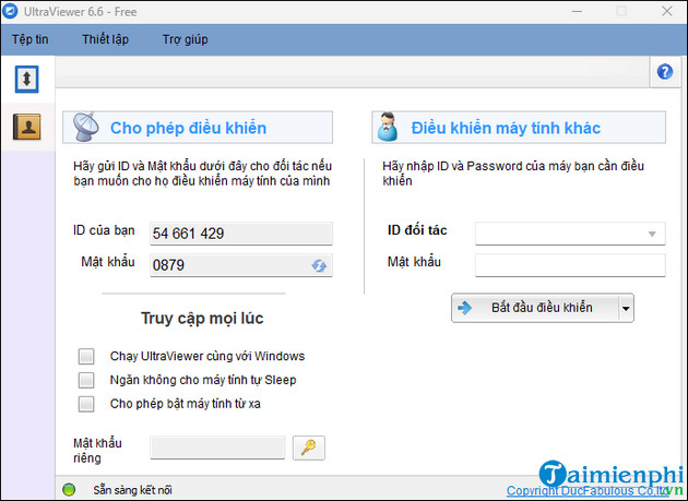 Step 5: To control another computer also installed with Ultraviewer ...