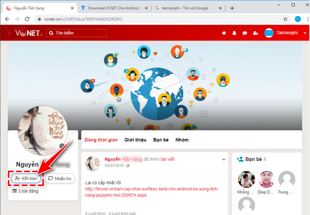 Guide: Finding and Connecting on VCNET Social Network