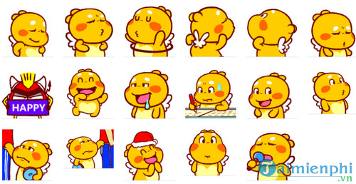 Download Facebook Qoobee Agapi icons, featuring the adorable and ...
