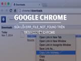 Fixing ERR_FILE_NOT_FOUND issue in Chrome browser
