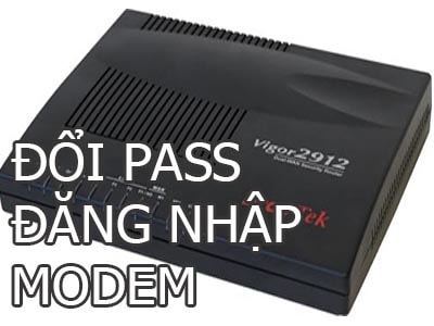 Changing the administration login password for modem and router Vigor ...