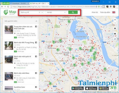 Guide to Using Coc Coc Map on Computer and Laptop