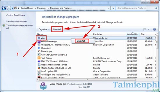 How to remove Viber from your computer, uninstall Viber on PC