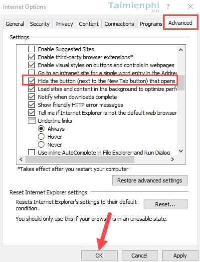 Hide Edge icon on IE, remove Edge icon on IE in Windows