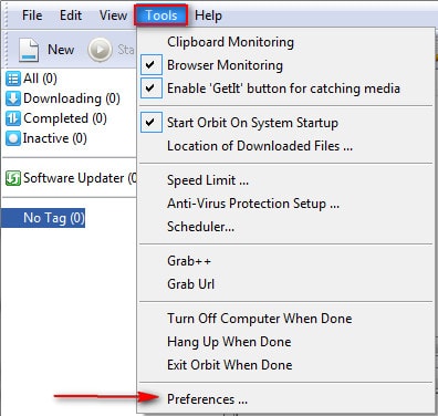 Enable or Disable Auto-Start Feature for Orbit Downloader with Windows
