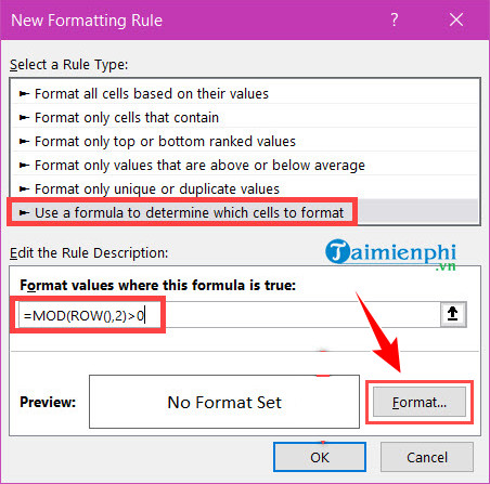 Alternating Row and Column Colors in Excel, Examples and Usage