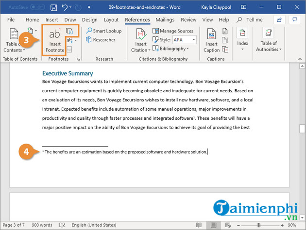 How to Create Footnotes in Word 365: Adding Endnotes