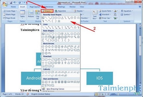 Tips for Creating Diagrams in Word 2010, Flowcharts, Straight Lines ...