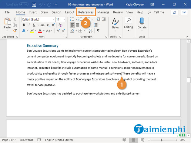 How to Create Footnotes in Word 365: Adding Endnotes