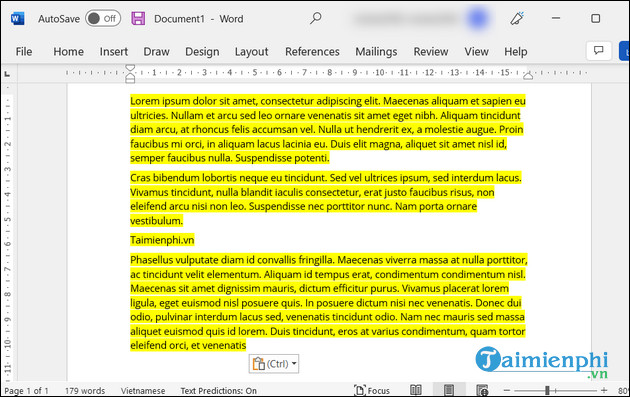 How to Copy Highlighted Text in Word