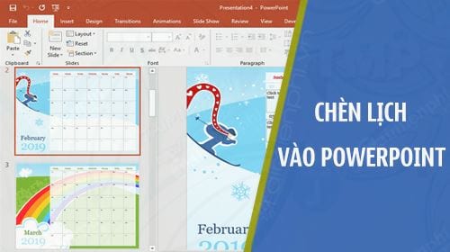Inserting Calendars into PowerPoint 2016, 2019, 2013, 2010, 2007