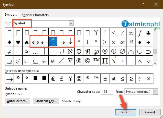 Guide to Writing Arrow Symbols in Word 2019