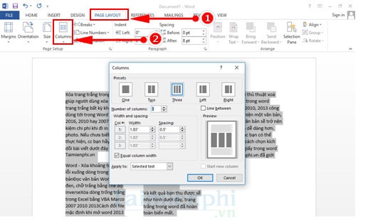 How to Divide Text into Multiple Columns in Word, Splitting Columns Word 2019, 2016, 2013