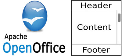 Creating headers in OpenOffice, inserting headers in OpenOffice, adding ...