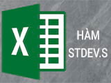 Exploring STDEV.S Function: Syntax and Usage in Excel