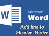 How to Add Lines in Word Header and Footer