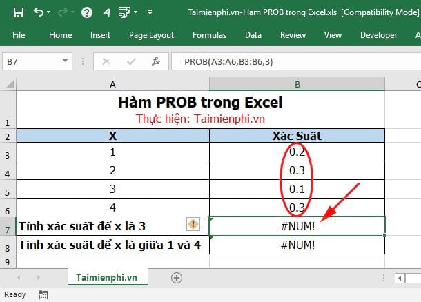 Exploring the PROB Function in Excel