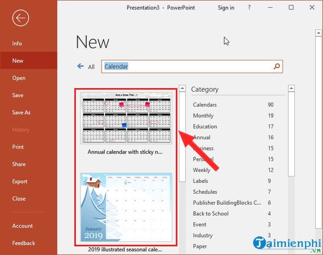 Inserting Calendars into PowerPoint 2016, 2019, 2013, 2010, 2007