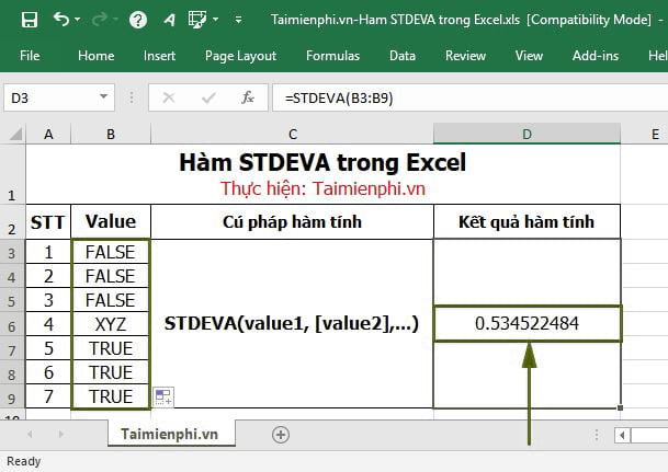 Explore STDEVA Function in Excel: Syntax and Usage