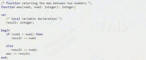 Writing Functions in Pascal