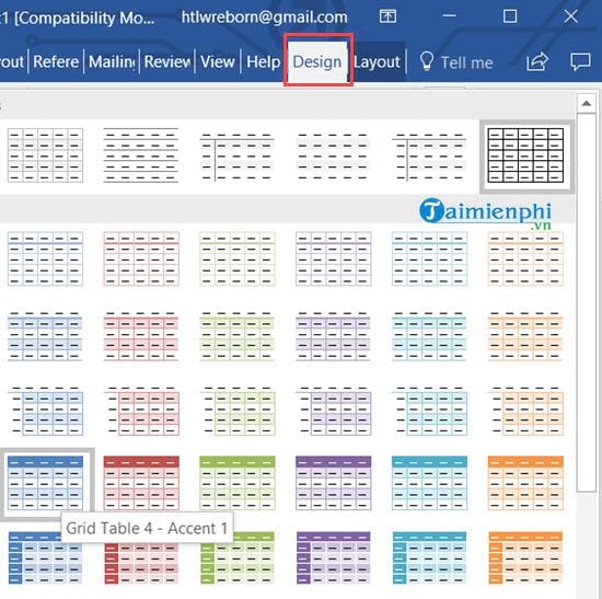 Formatting Tables in Word 2016, 2013, 2010, 2007, 2003
