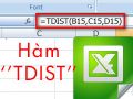 Excel - TDIST Function, Probability Calculation of Student's t-Distribution