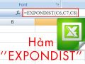 EXPONDIST Function in Excel: Returns the result of the exponential distribution