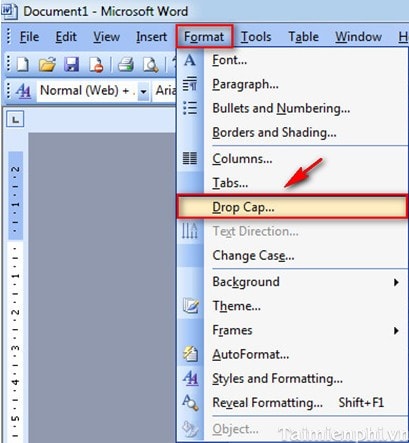 Guide to Column Division and Dropcap in Word 2003, 2007, 2010, 2013