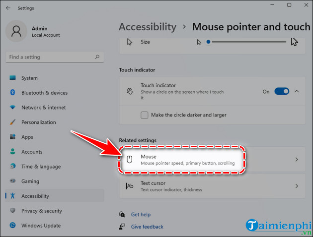 Changing Mouse Pointer Icon on Windows 11