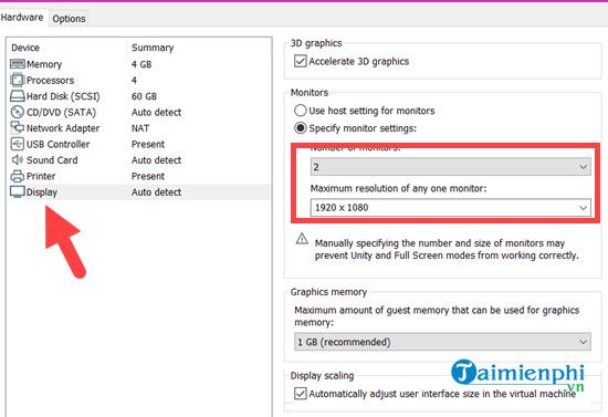 How to Use Dual Monitors in VMWare: Displaying Dual Monitor Mode