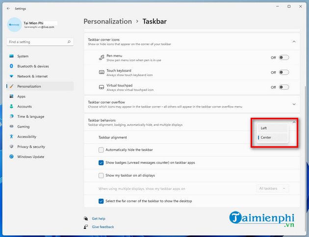 How to Change Taskbar Position on Windows 11 to Left, Right, Top