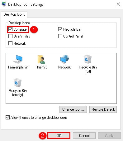 Display My Computer on Windows 10 Desktop