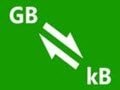 Convert 1 unit of MB, GB, TB, PB to KB and MB