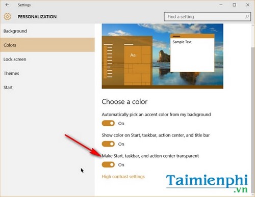 Changing Colors and Adding Transparency to Windows 10 Taskbar