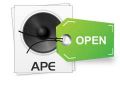 Which software opens *.APE files?