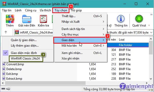 How to Restore Winrar Interface to Classic Default