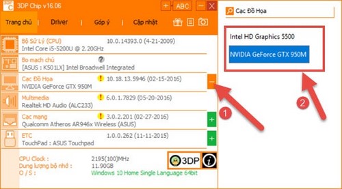 Finding VGA Drivers for Various Laptop Models Using 3DP Chip