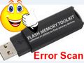 Detect and troubleshoot USB errors using the Flash Memory Toolkit software