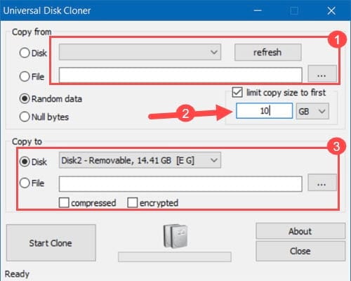 Erase or back up storage devices effortlessly with Universal Disk Cloner.