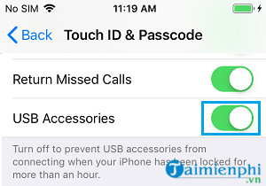 Guide on hiding Unlock iPhone to Use Accessories notification on iPhone