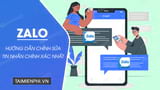 How to edit Zalo messages, change sent Zalo messages