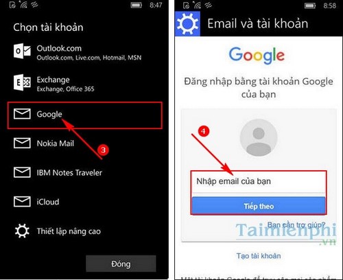 How to Sign in to Gmail on Windows Phone