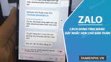How to Use the New Self-Reminder Feature on Zalo